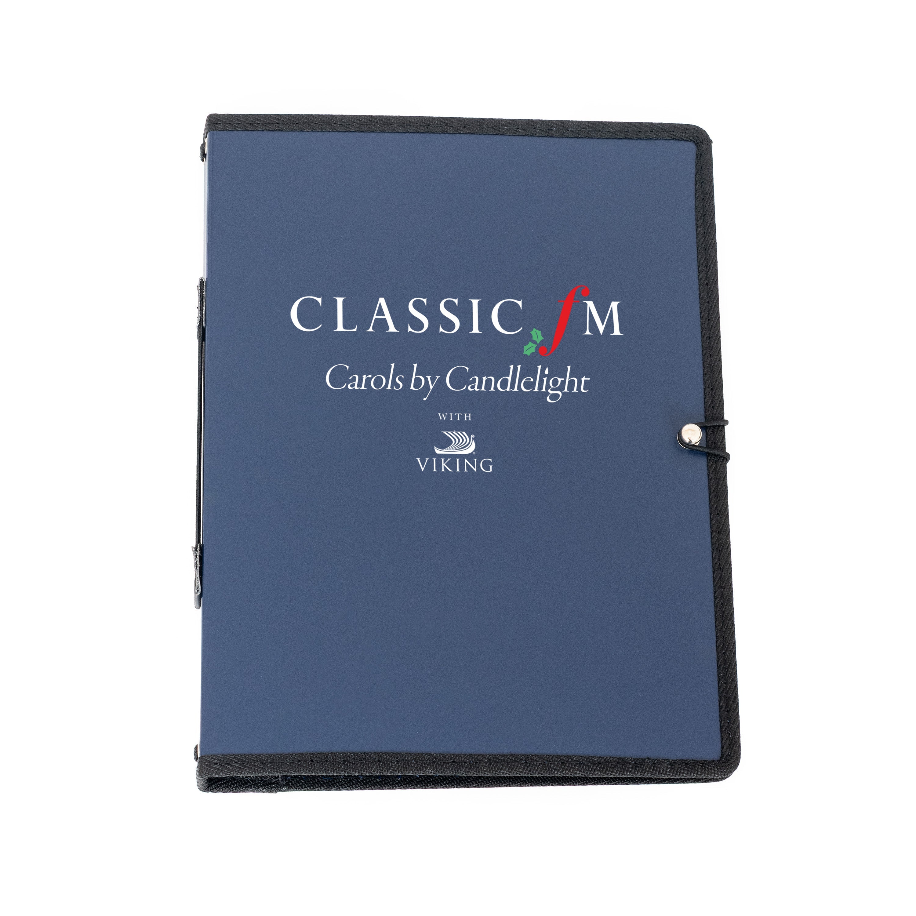 Choral music folder with 3-colour custom logo print - Navy blue