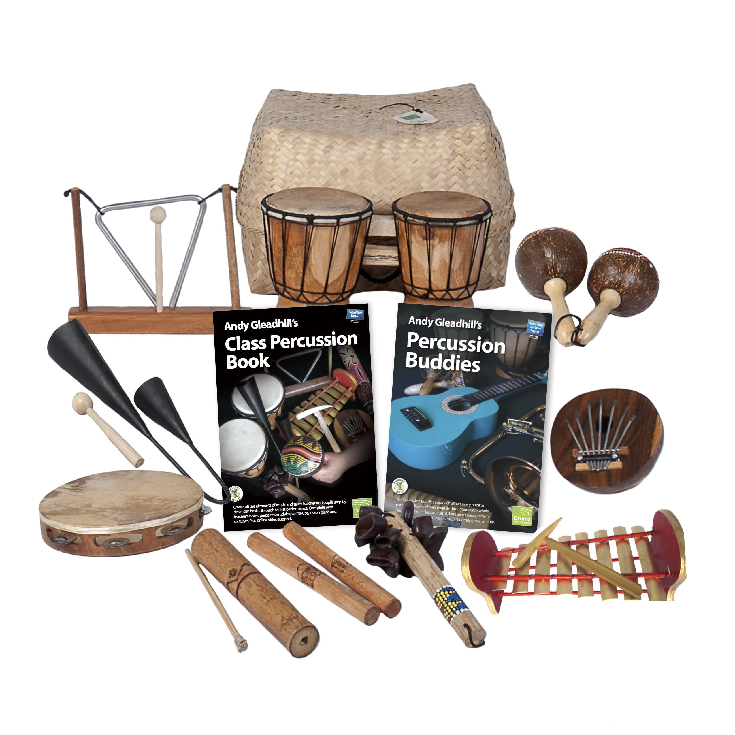 Drums for Schools world percussion class set - 10 players