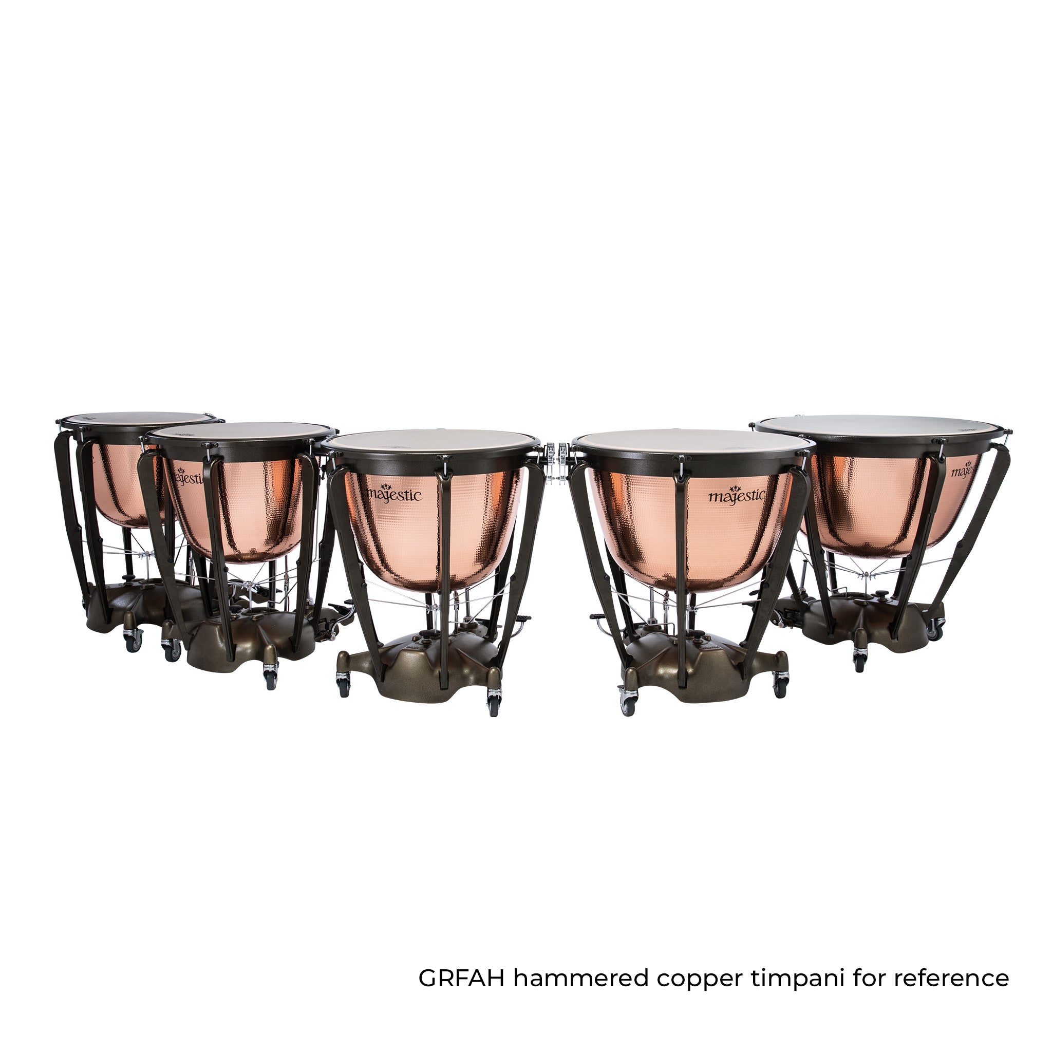 Majestic Symphonic Grand polished copper timpani, hand & foot tuner - 20"