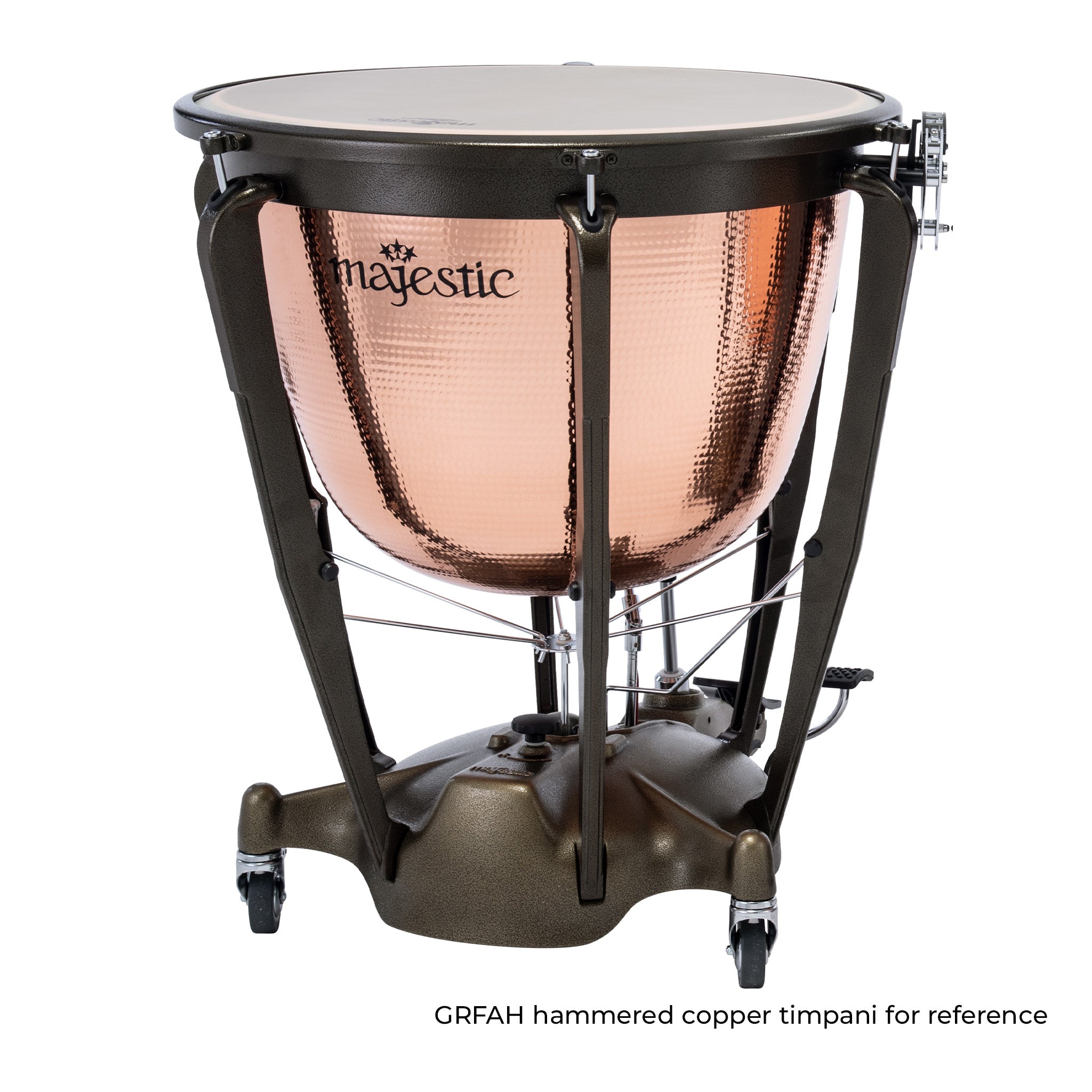 Majestic Symphonic Grand hammered copper timpani, hand & foot tuner - 32"